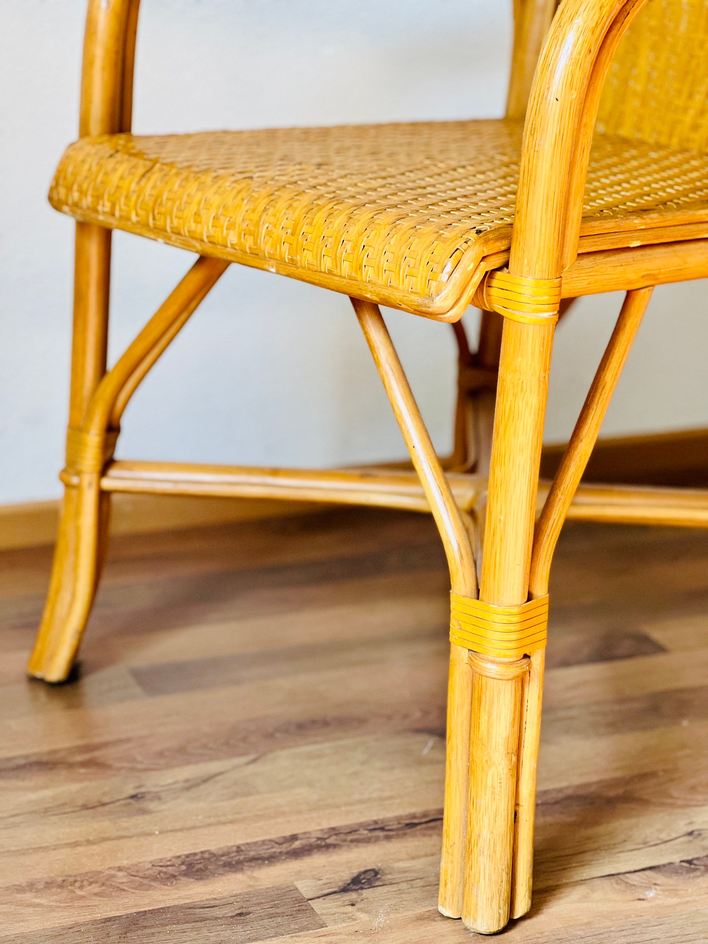 1 of 3 Mid Century Modern Bamboo Chair / Vintage Rattan Chair / Boho ...
