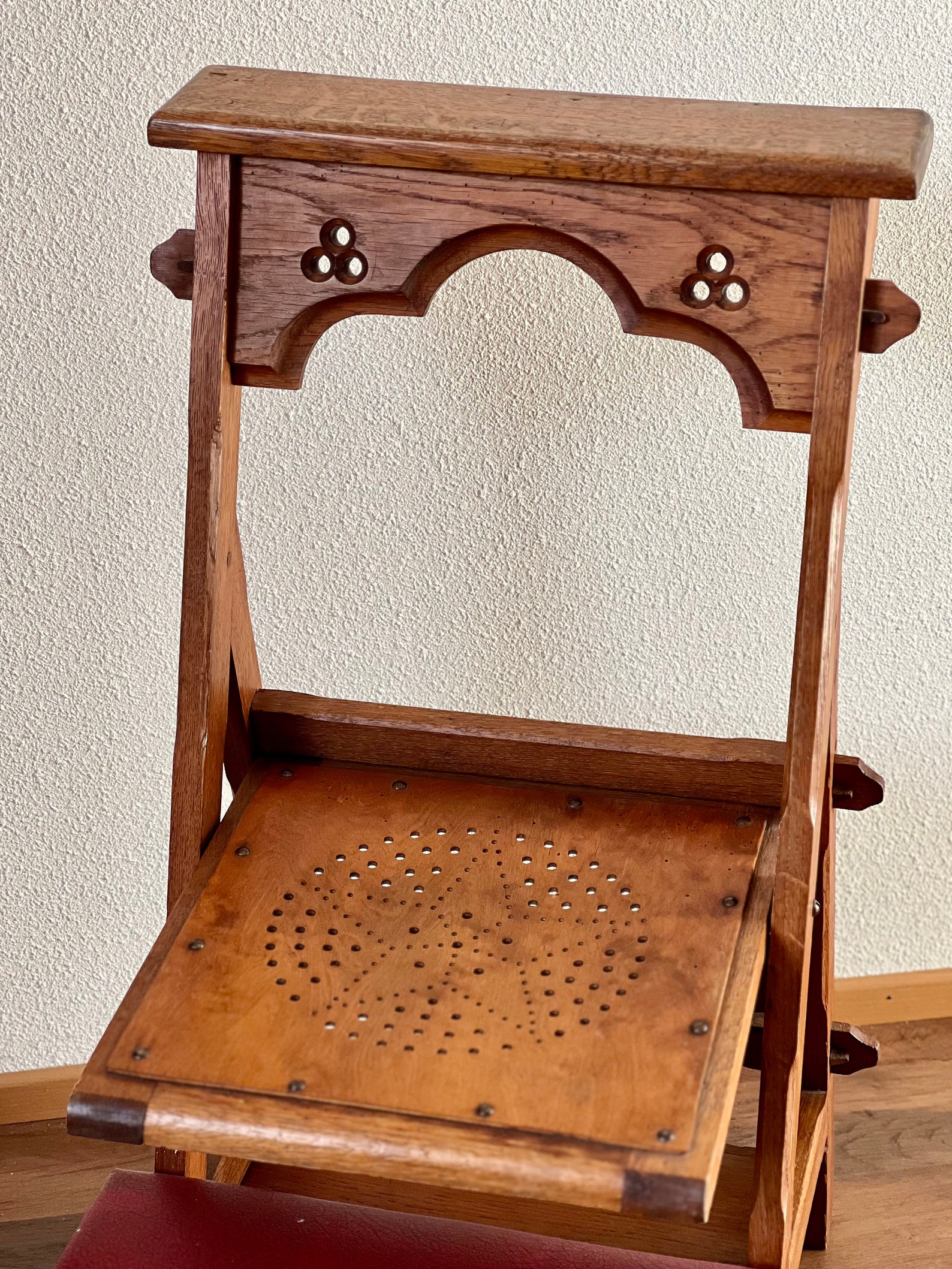 Oak Wood Prayer Chair, Prayer Kneeler, Kneeling Bench, Church Chair ...