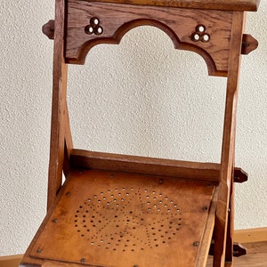 Oak Wood Prayer Chair, Prayer Kneeler, Kneeling Bench, Church Chair ...