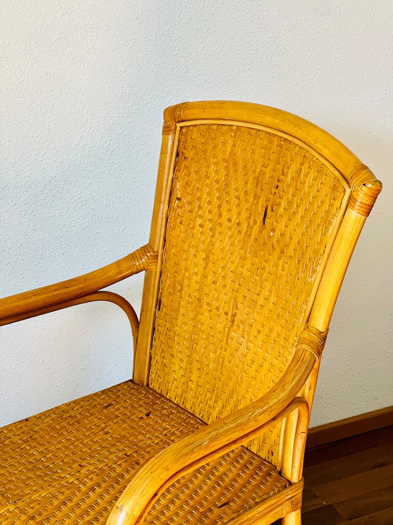 1 of 3 Mid Century Modern Bamboo Chair / Vintage Rattan Chair / Boho ...