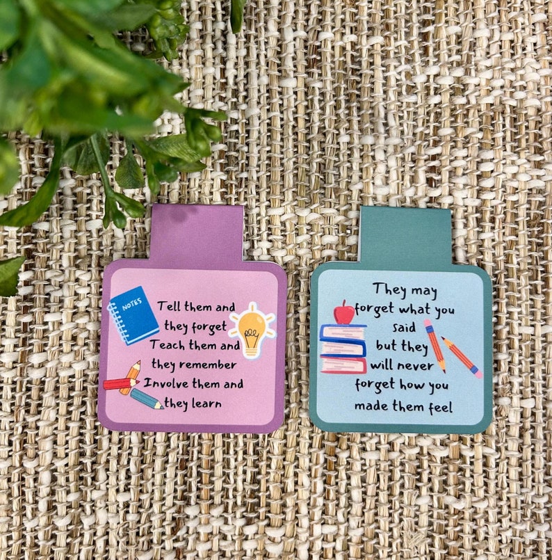 Teacher Magnetic Bookmark: Appreciation Gift - Etsy