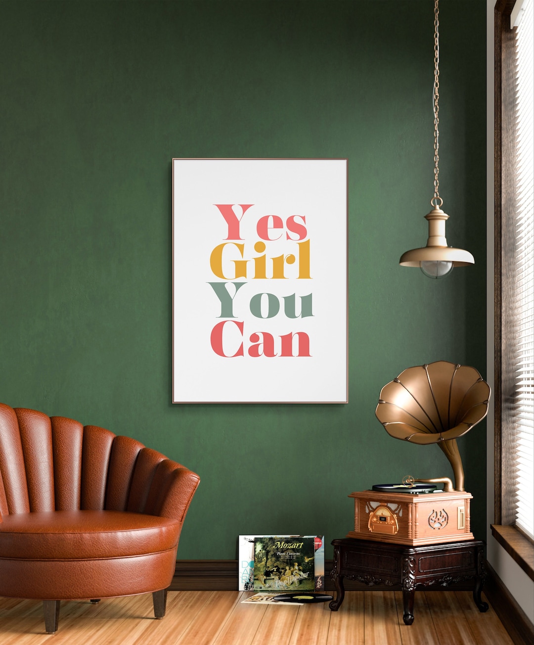 Yes Girl You Can, Motivational Poster, Inspirational, Downloadable ...
