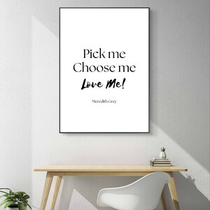 Pick Me Choose Me, Motivational Poster, Inspirational, Downloadable ...