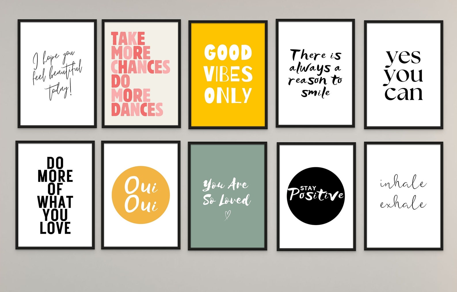 Motivational Poster Bundle, Inspirational, Downloadable Prints ...