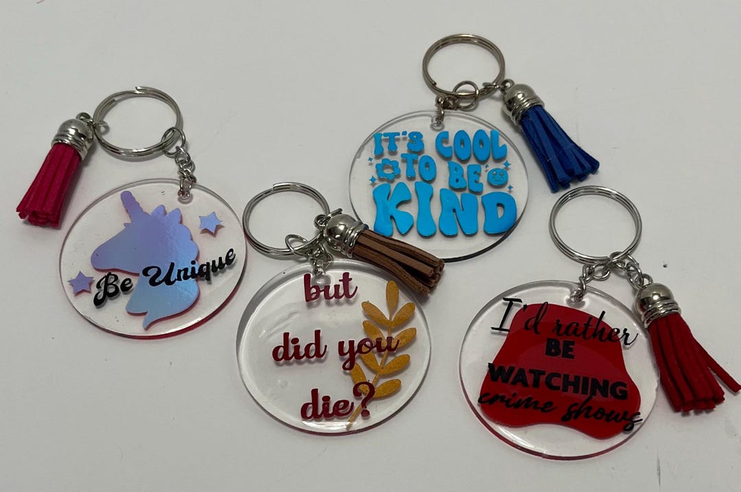 Acrylic Keychains - Etsy