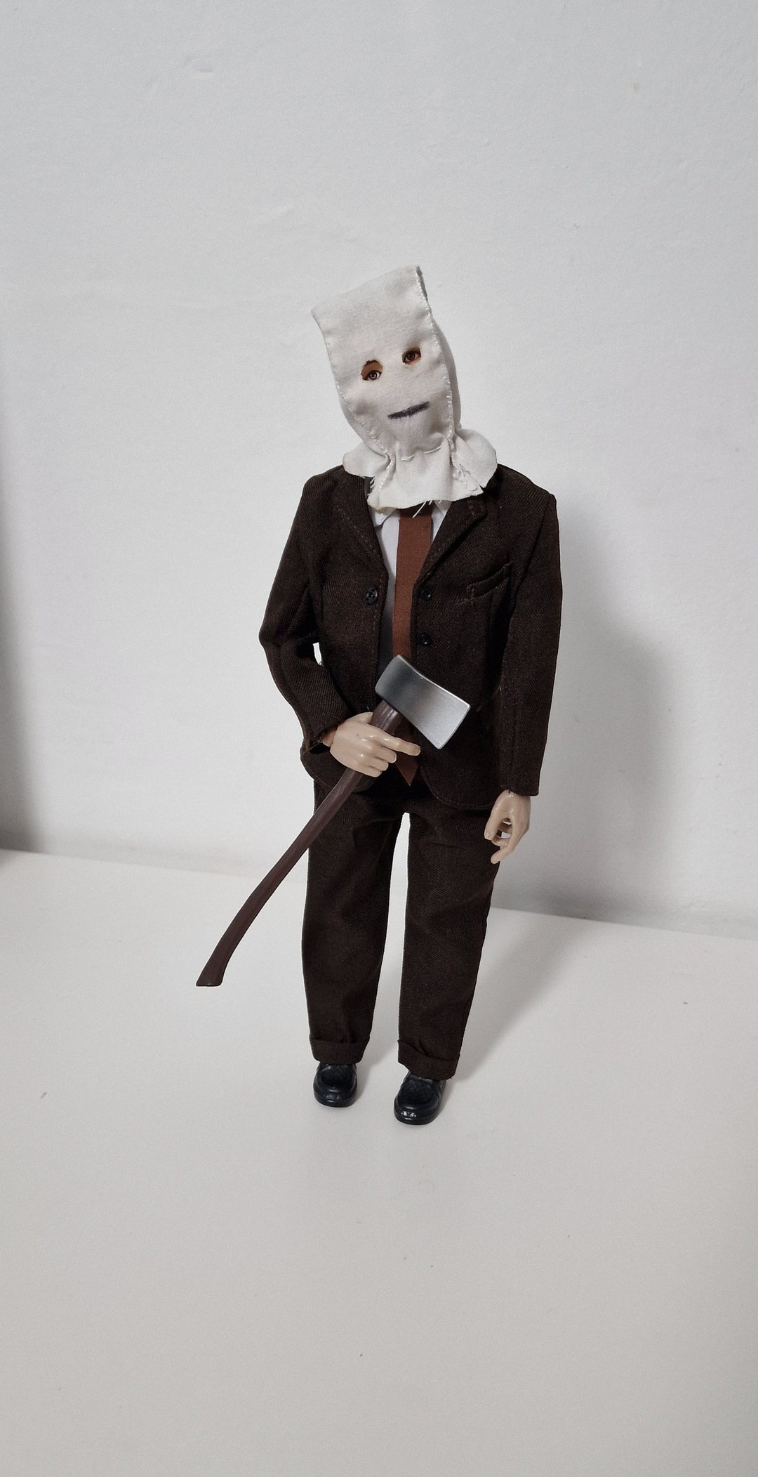 The Strangers 1/6 Horror Figure Man in Mask With Axe Open Jacket - Etsy