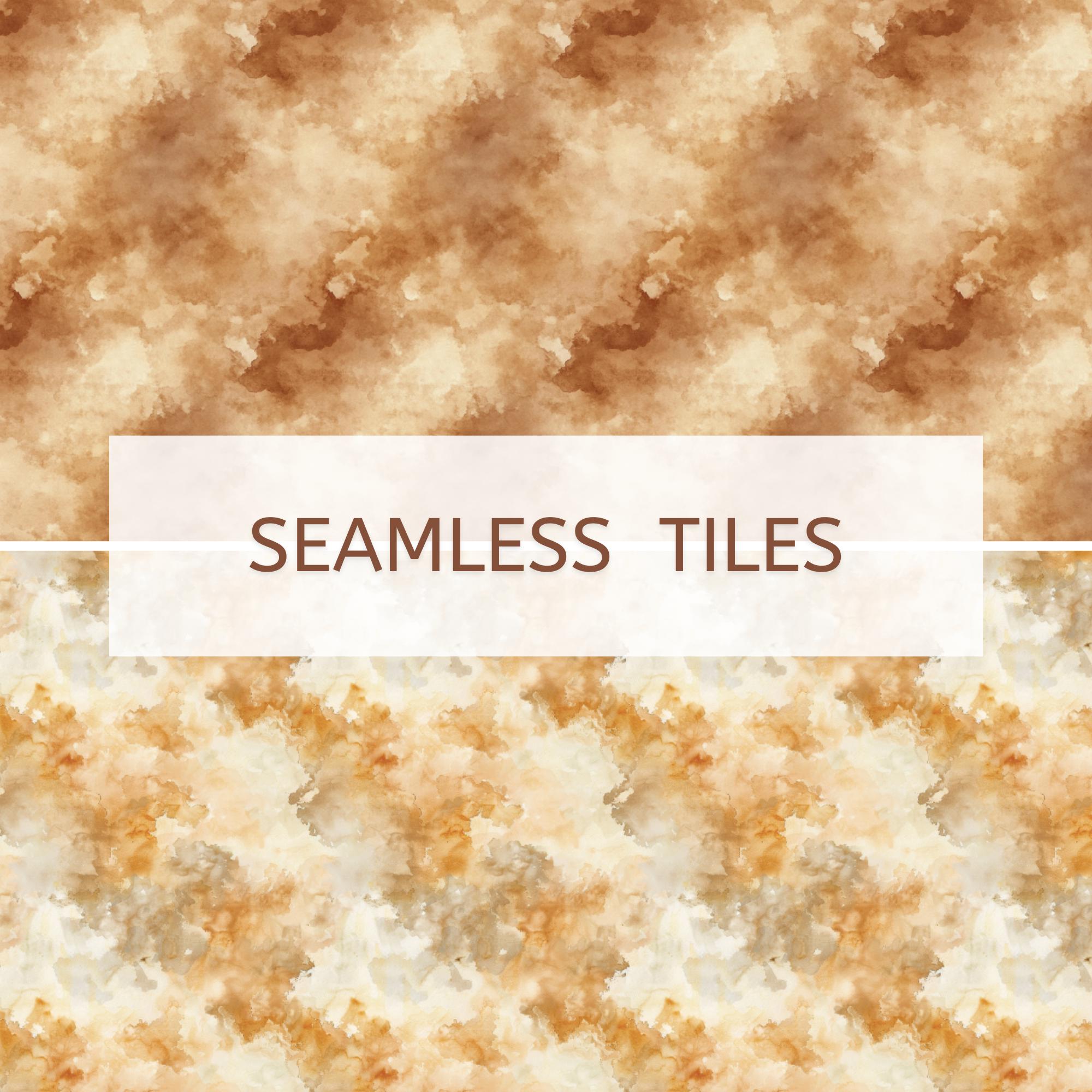 200 Tan and Brown Watercolor Textures Digital Paper - Seamless Design ...