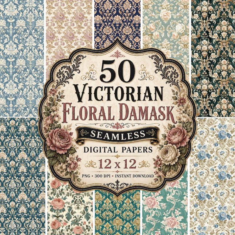 Victorian Wallpaper Patterns - Etsy UK