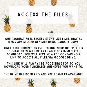 50 Watercolor Pineapple Digital Paper - Seamless Design, Digital Paper, Instant Download, Junk ...