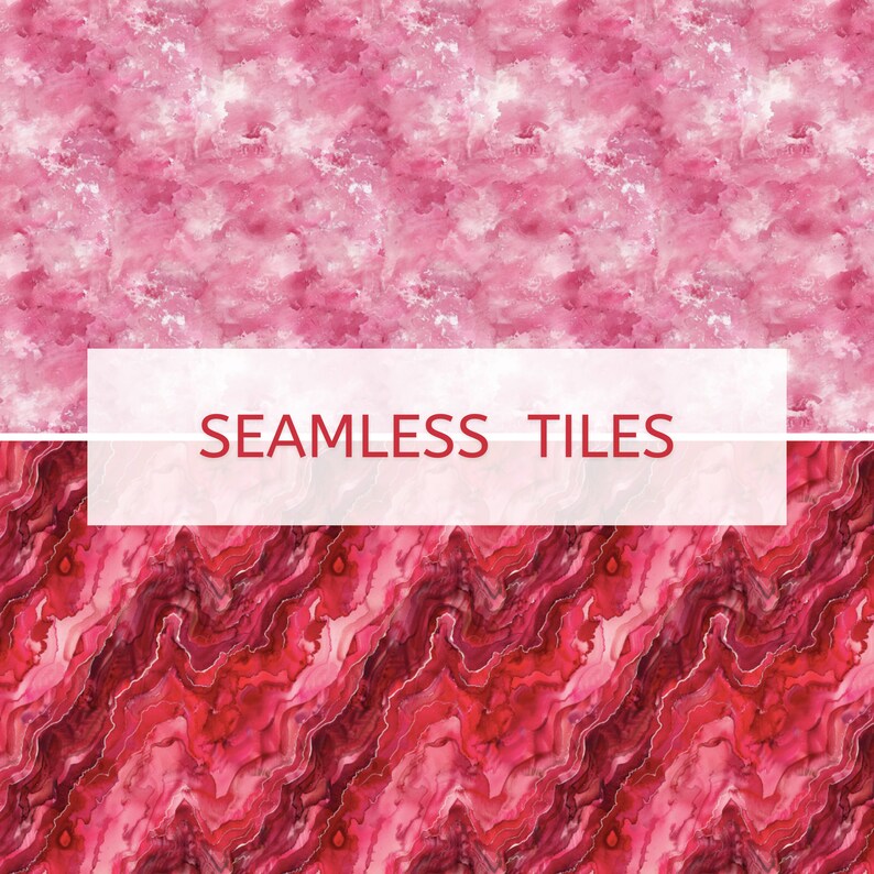 200 Red and Pink Watercolor Textures Digital Paper - Seamless Design ...