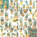 50 Watercolor Pineapple Digital Paper - Seamless Design, Digital Paper ...