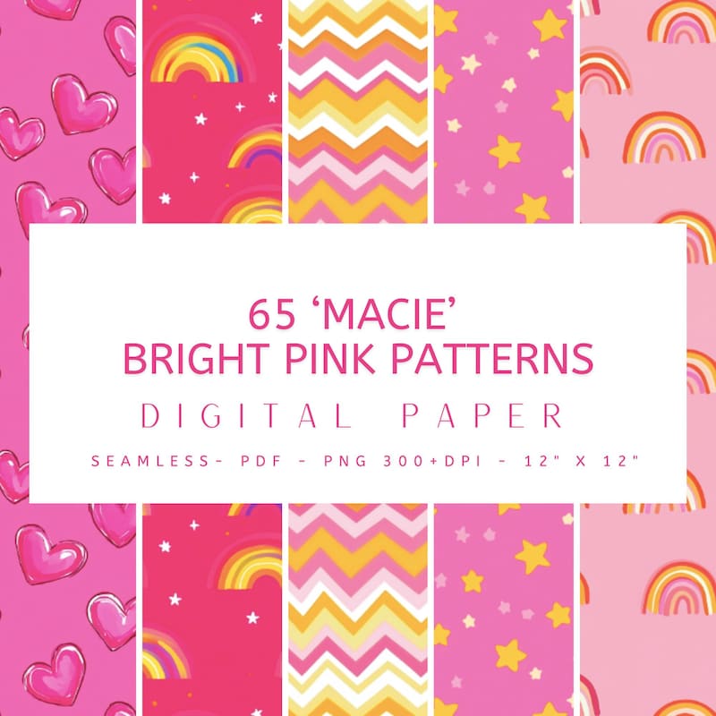 Pink Patterns - Etsy