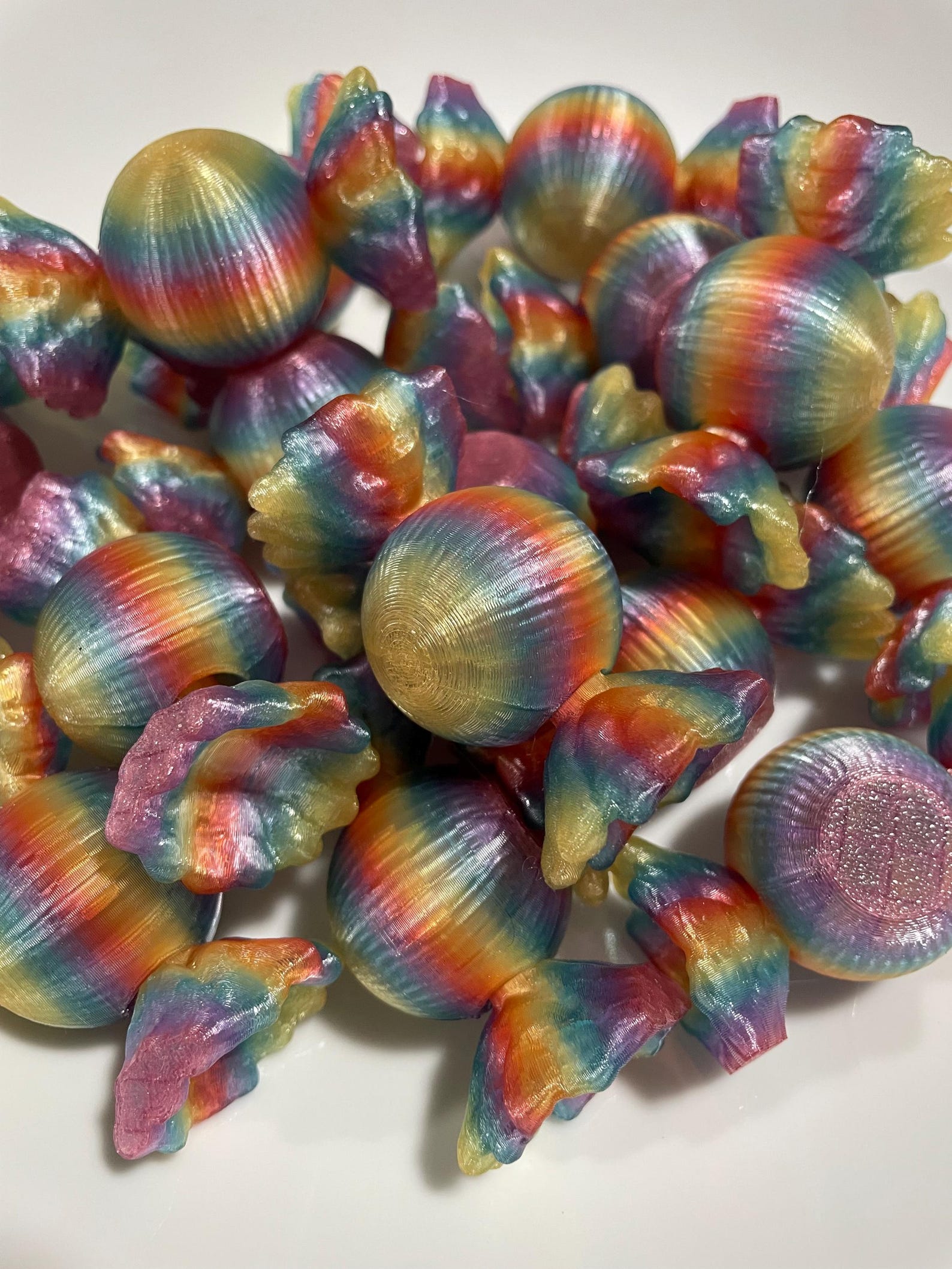 3D Printed Candy Fidget Spinner: Desk & Christmas Decor - Etsy