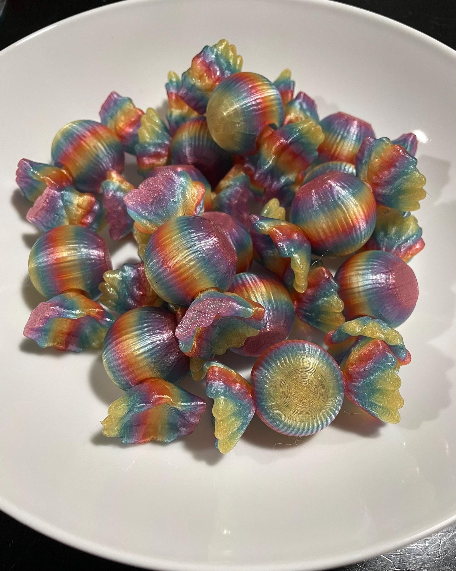 3D Printed Candy Fidget Spinner: Desk & Christmas Decor - Etsy