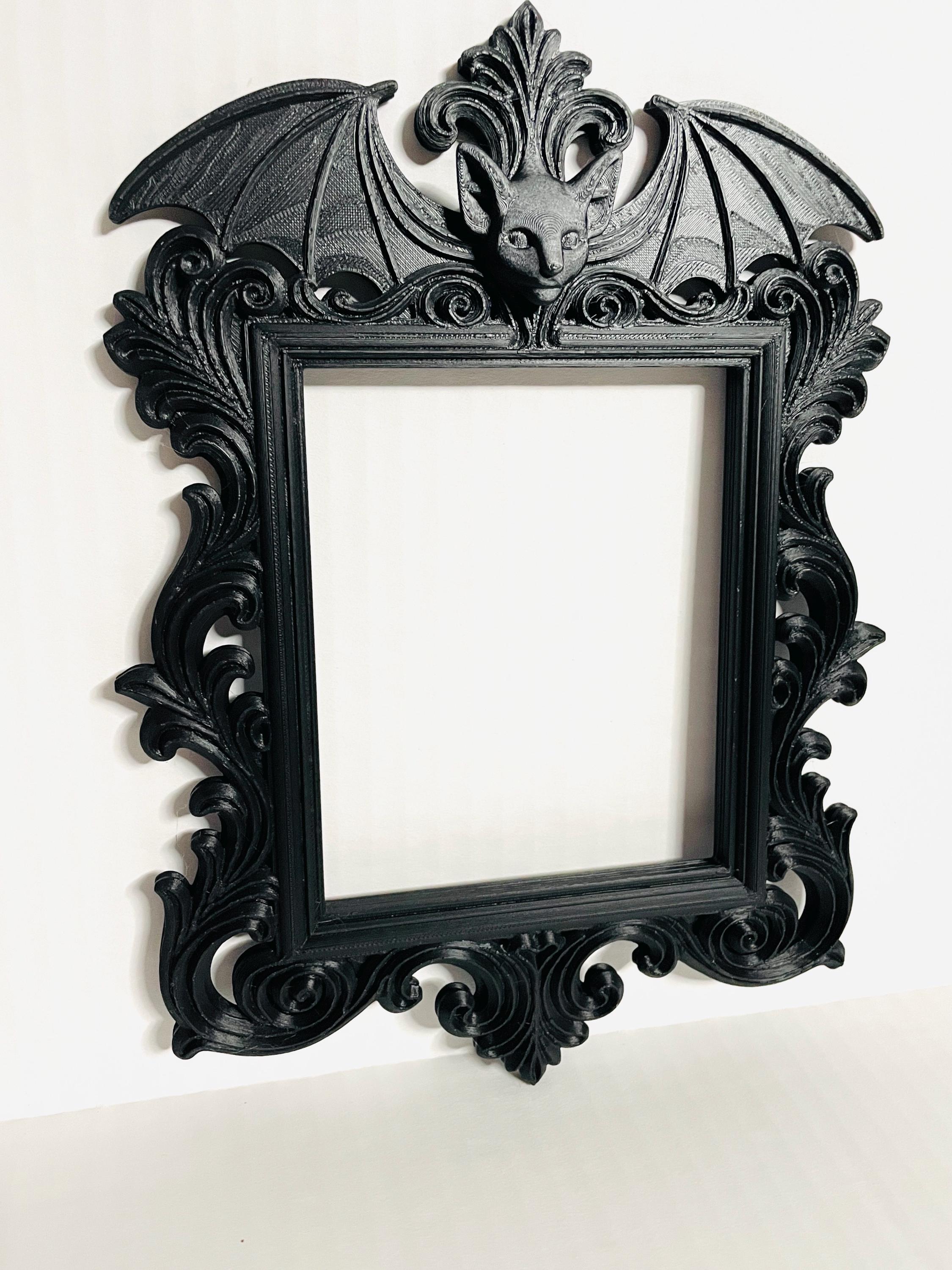 Victorian Bat Frame: Gothic Halloween Decor, Dark Academia Wall Art - Etsy