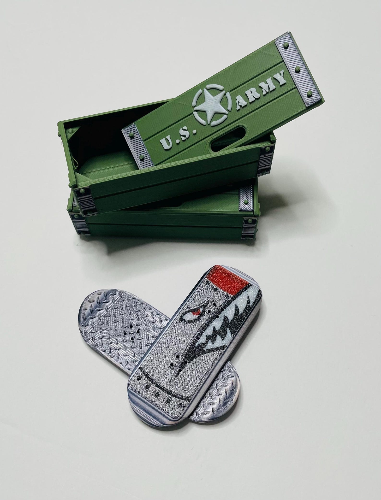 Kickflip Magnetic Fidget Skateboard: Flying Tiger Edition - Etsy