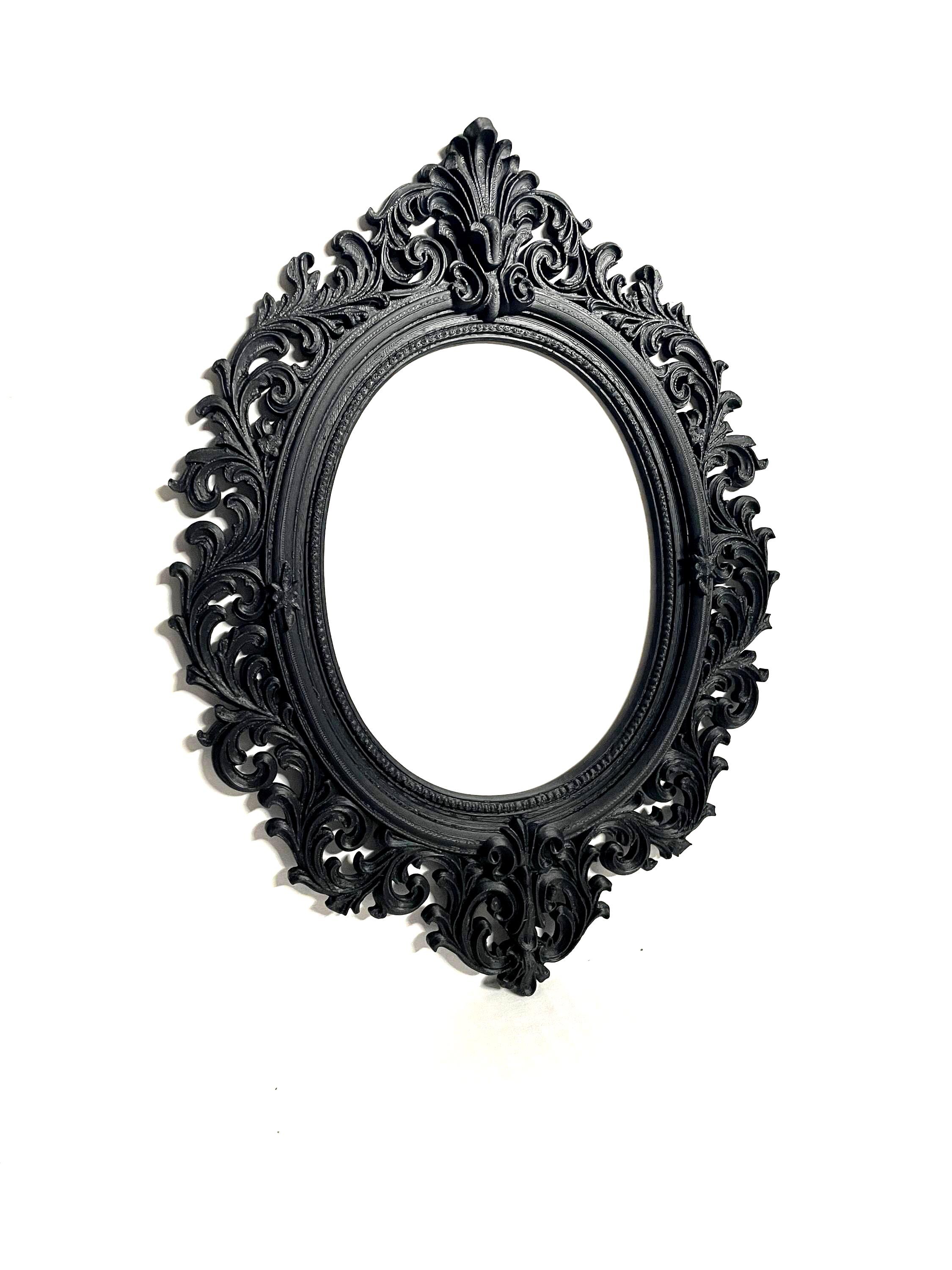 Gothic Ornate Large 12x9 Oval 3D Printed Frame: Dark Academia Wall Art ...