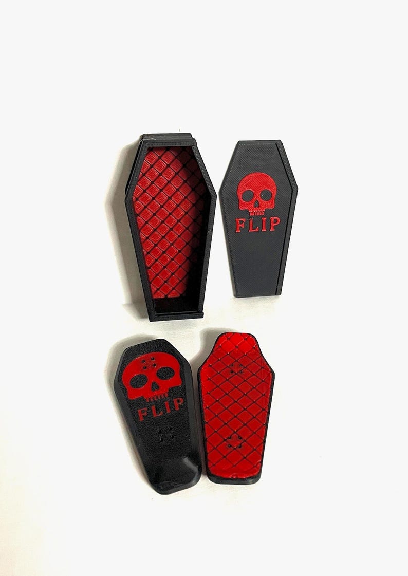 Kickflip Magnetic Fidget Skateboard - Coffin Edition - Etsy