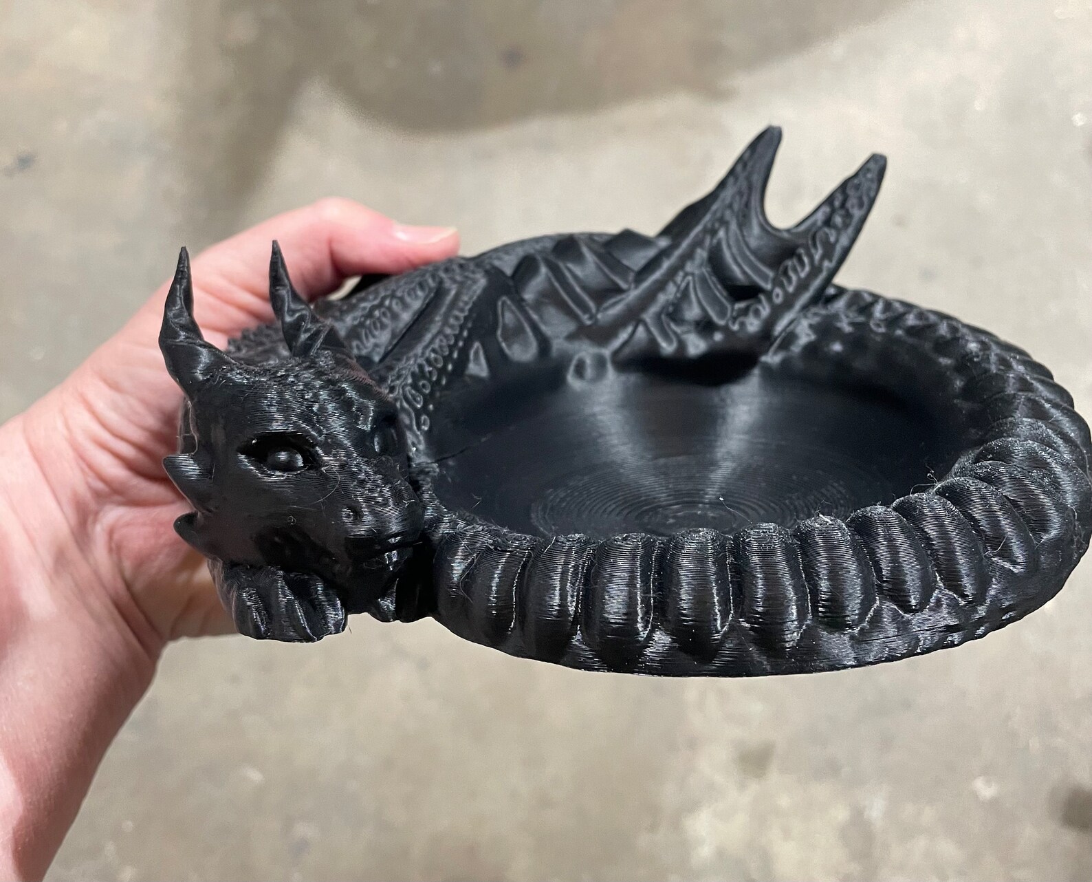 3D Printed Guardian Dragon of Keys and Change , Dragon Dish, Dragon ...