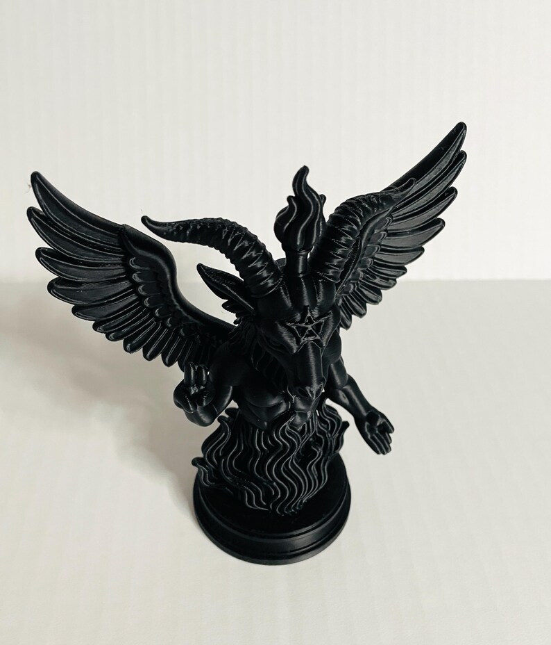 3D Printed Baphomet Sculpture: Gothic Dark Art Ornament - Etsy