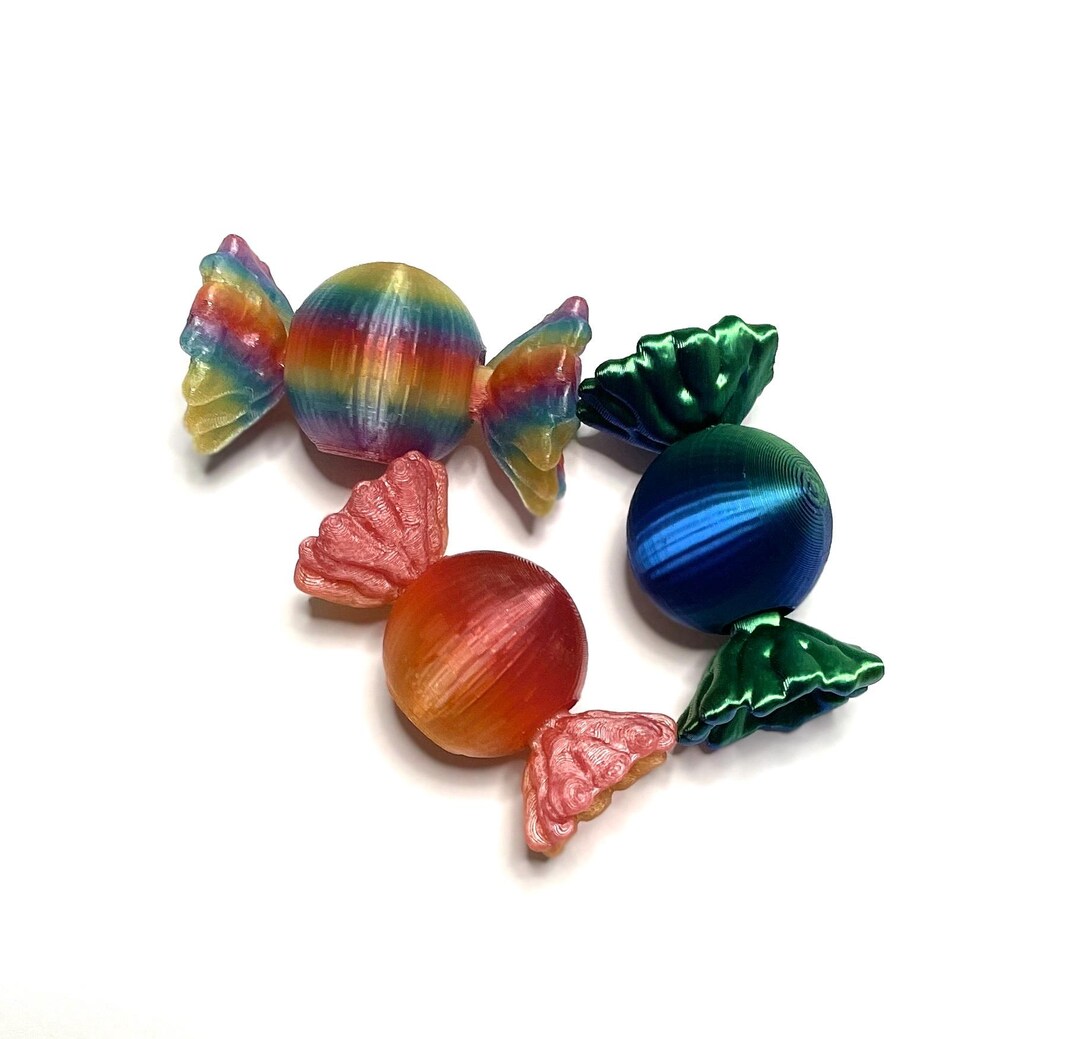 3D Printed Candy Fidget Spinner: Desk & Christmas Decor - Etsy