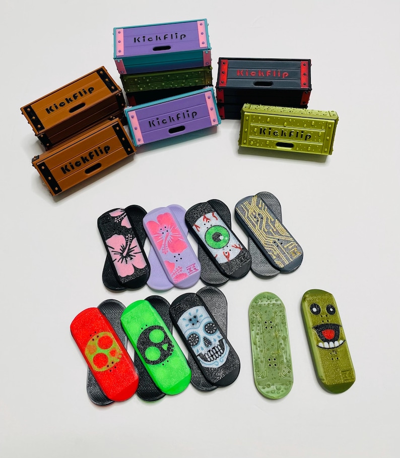 Kickflip Magnetic Fidget Skateboard: Flying Tiger Edition - Etsy