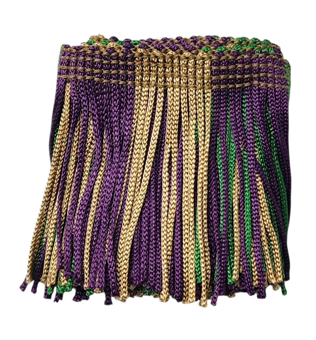 Mardi Gras "striped" Fringe - Etsy