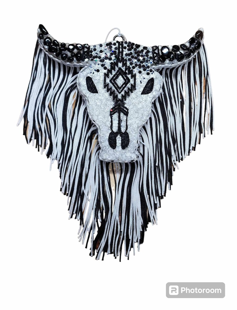 4 Inch Black & White Fringe - Etsy