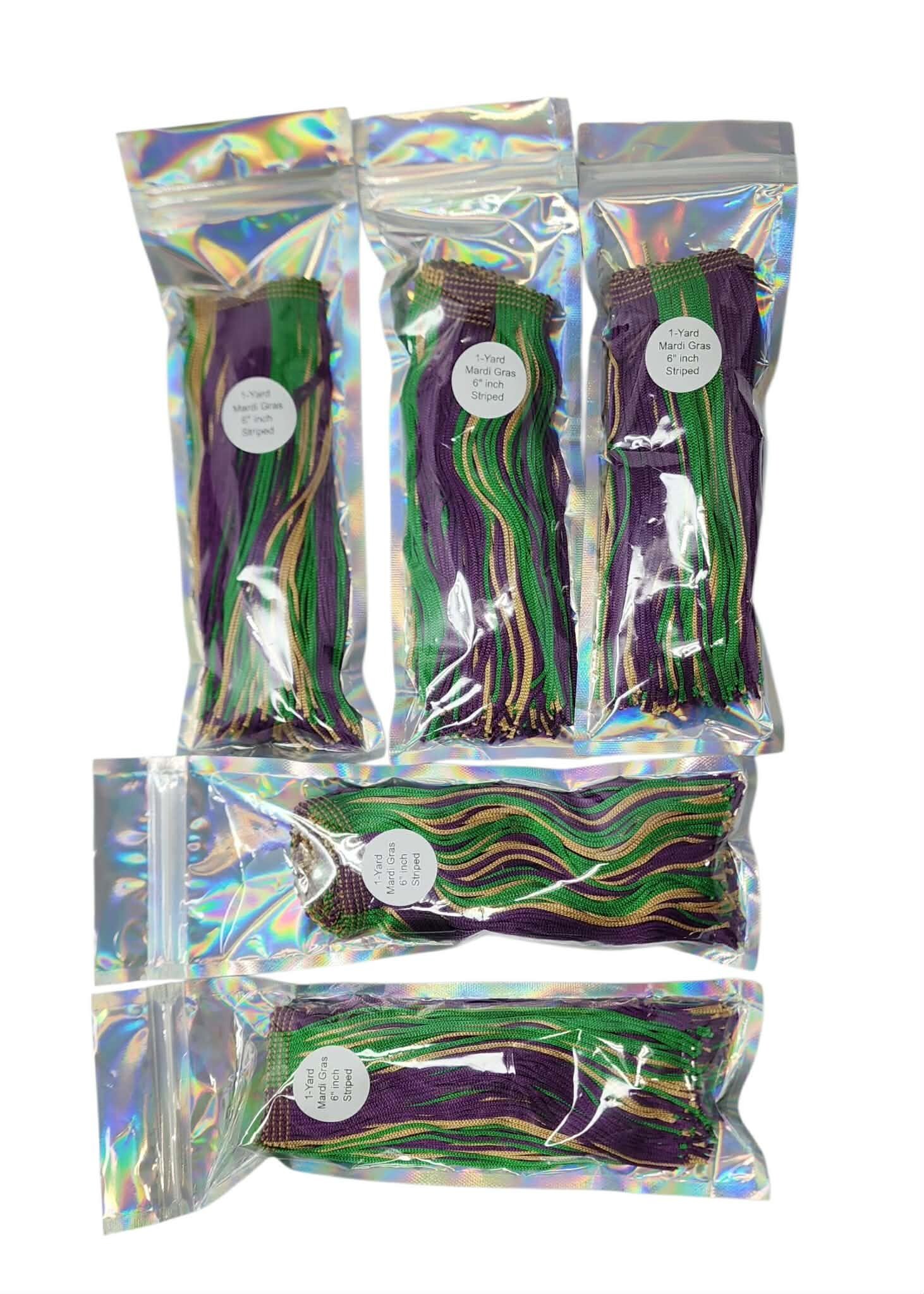 Mardi Gras "striped" Fringe - Etsy