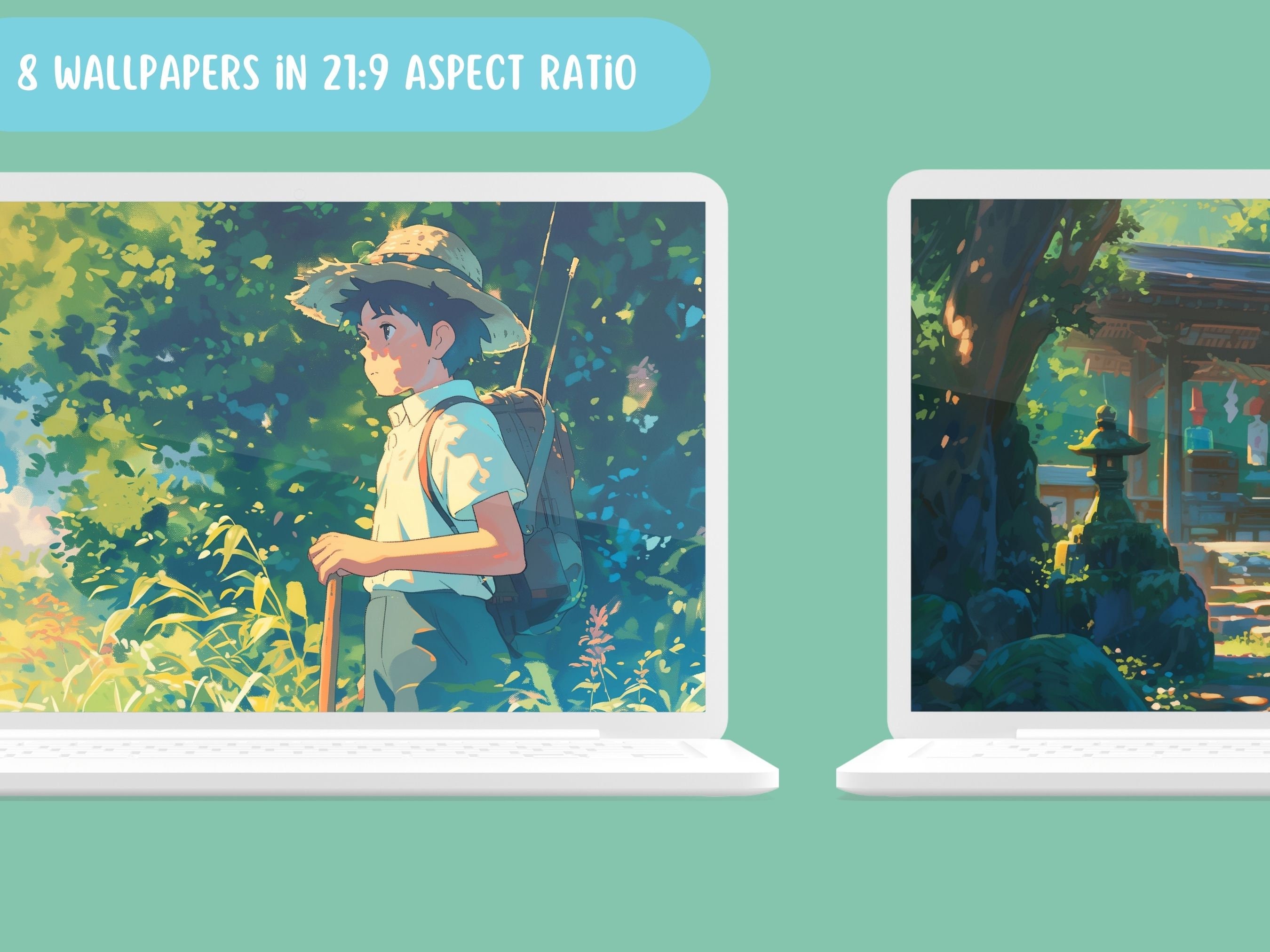 Studio Ghibli Inspired Wallpaper Cat Wallpaper Nature Wallpaper Anime ...