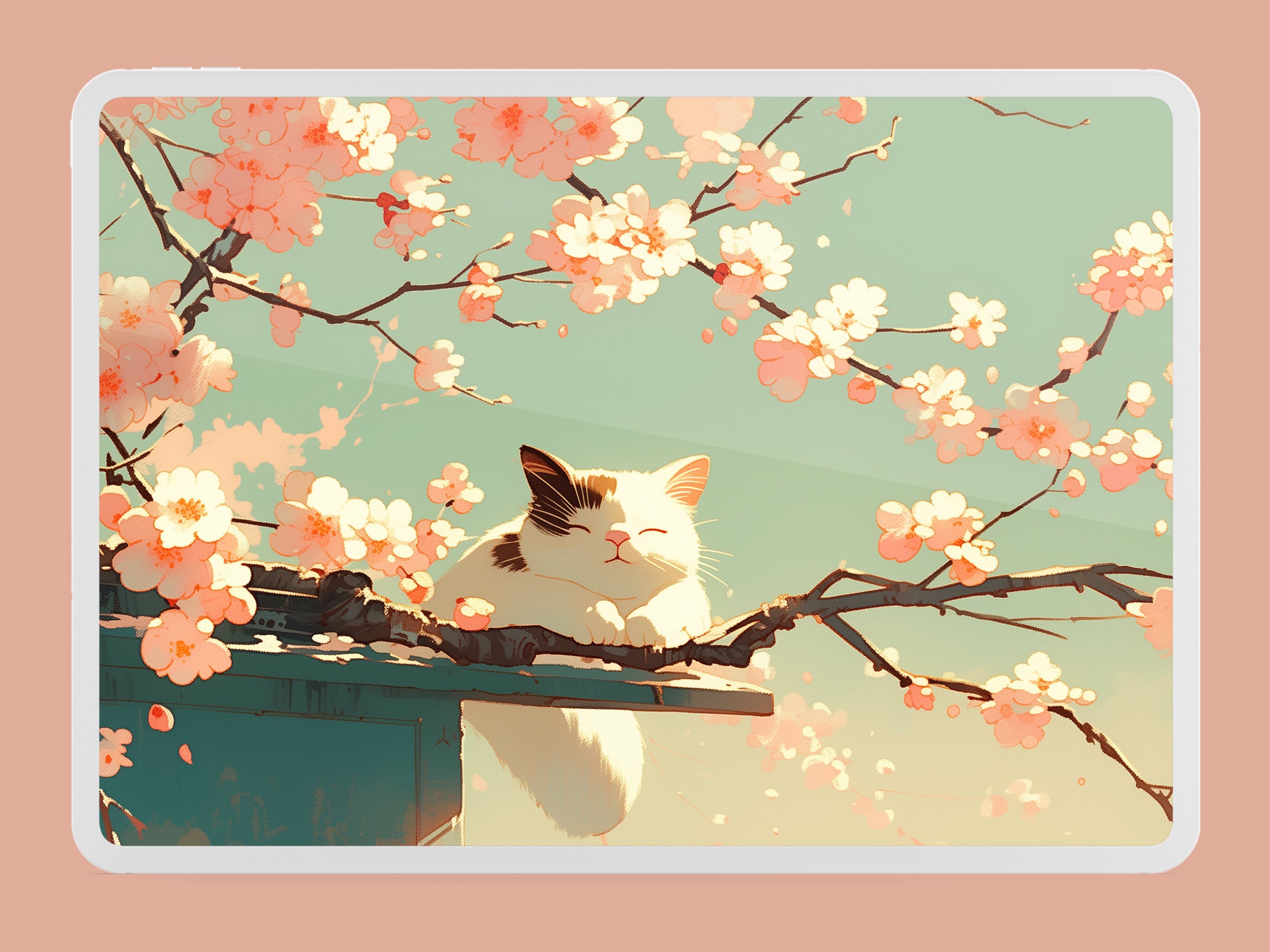 Cherry Blossom Wallpaper Cats Wallpaper Lofi Wallpaper Anime Wallpapers ...