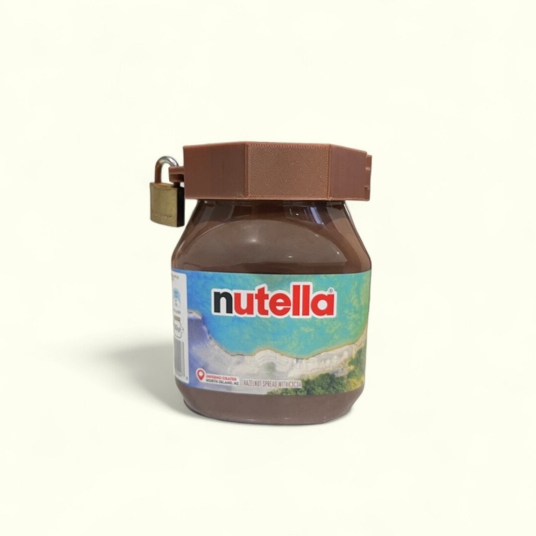 Nutella Jar Lock Great Gift Idea Fathers Day Mothers Day Kids Children ...
