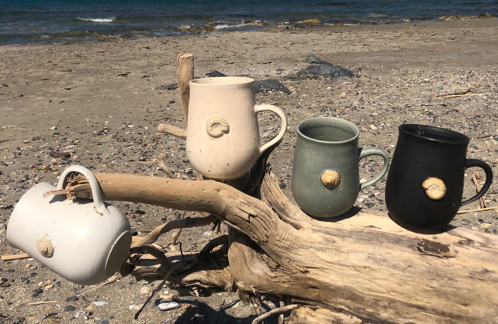 Ammonite Cup, Ceramic Cup With Ammonite, Pottery Cup With Ammonite - Etsy