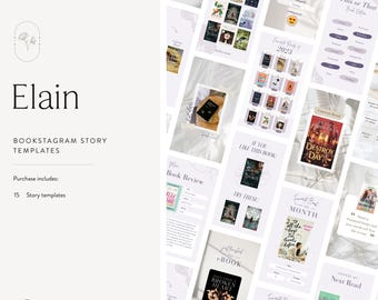 Elain Instagram Posts | Bookstagram Templates for Instagram | Editable ...