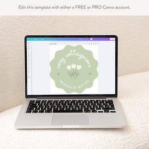 Editable Cottagecore Canva Logo | Customizable Logo Design | Small ...