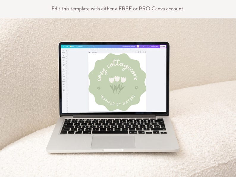 Editable Cottagecore Canva Logo | Customizable Logo Design | Small ...