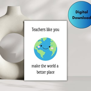 Teacher's Like You, Printable Teacher Appreciation Card, 5 X 7 ...