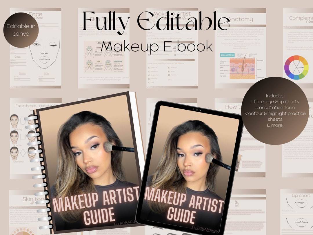 Editable Makeup Artist Guide Ebook Beauty - Etsy