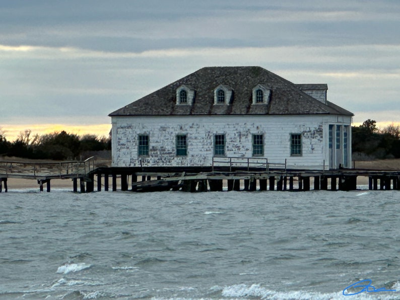 Assateague Island, Virginia Coast Guard Station Boathouse - Etsy