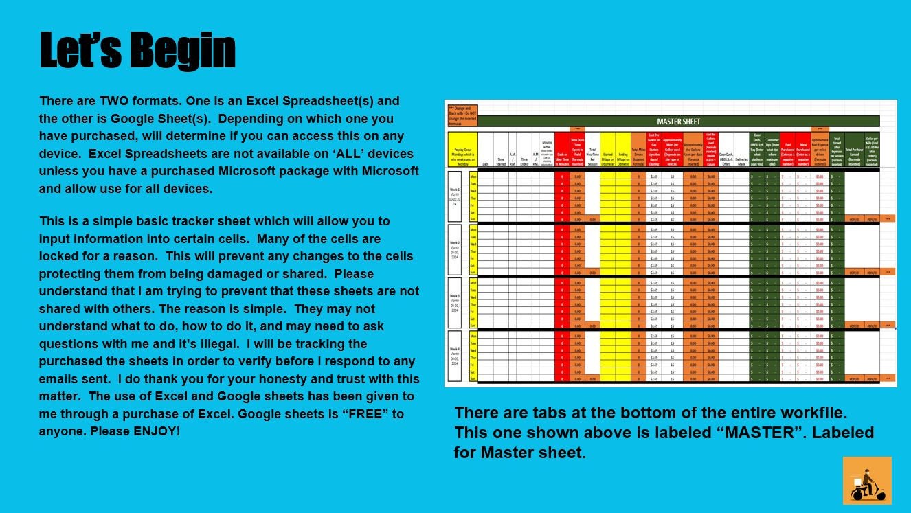 Doordash Tracker Template | Doordash Delivery Log | Dash Projections ...