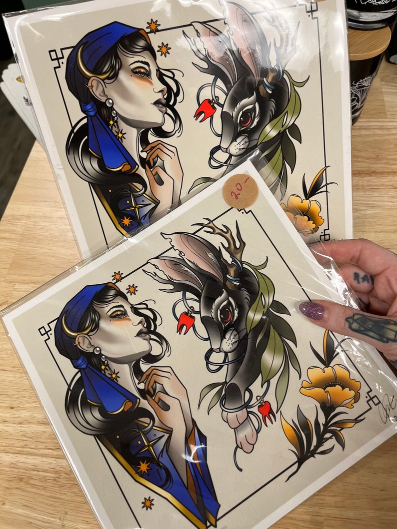 Neotraditional Tattoo Flash Sheet - Etsy