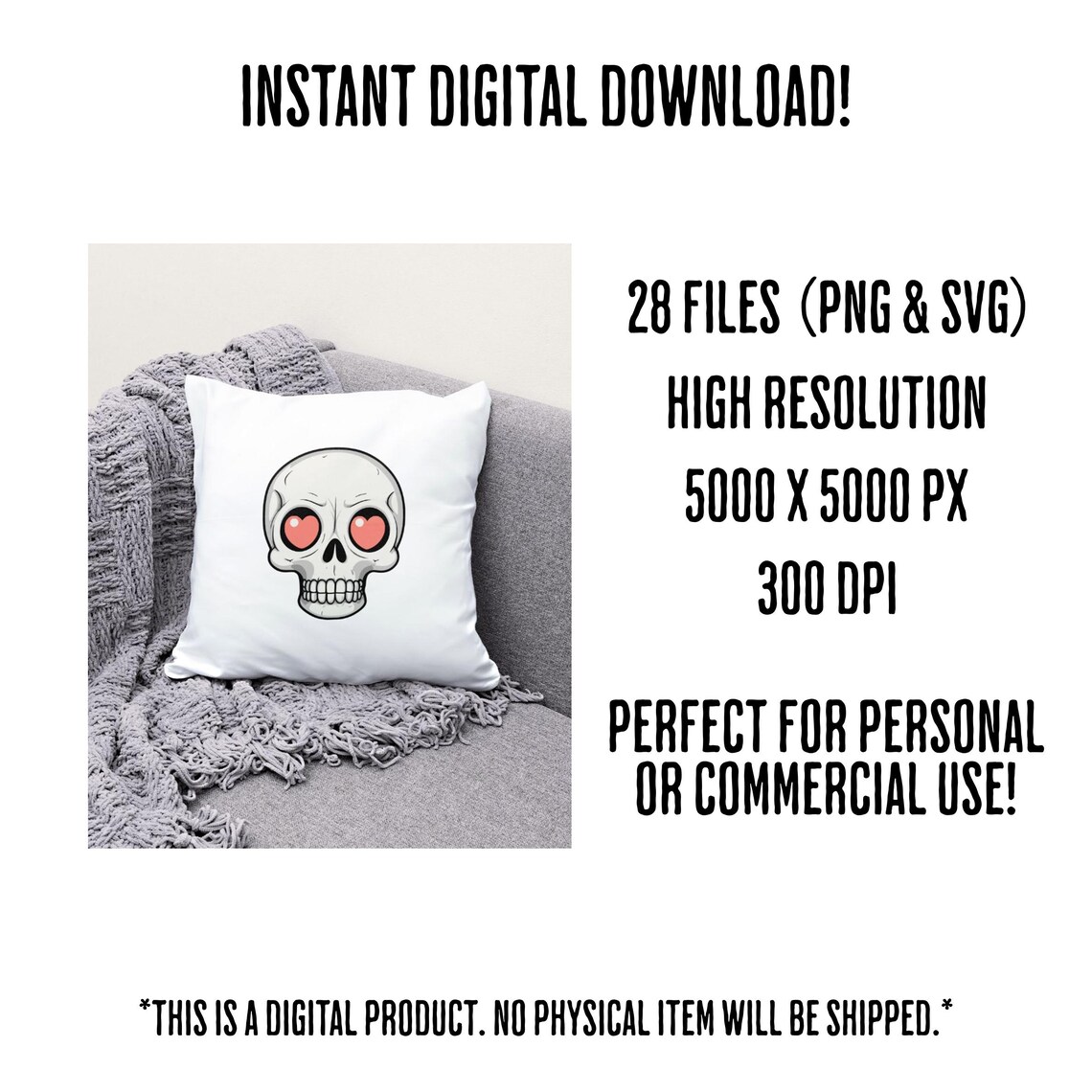 Skull Vector Graphics Pack, Skull Clipart Bundle, Skull Vector, PNG ...