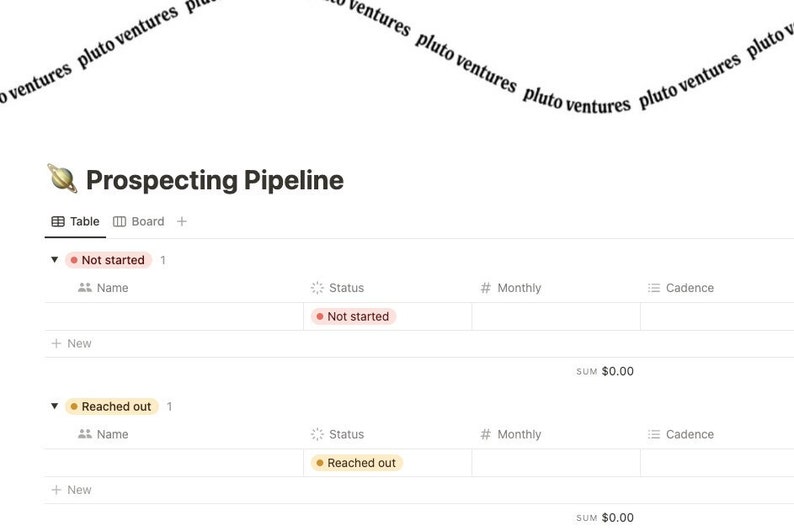 Notion Prospecting Template Freelancers, Contractor, Consultant - Etsy