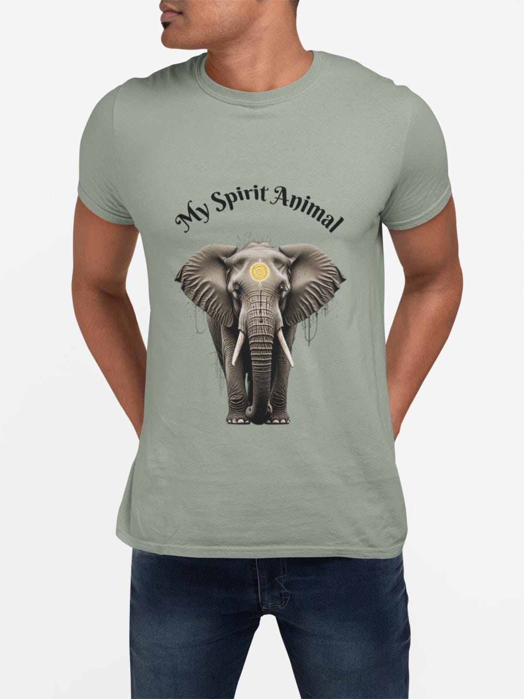 My Spirit Animal Elephant - Sacred Wisdom Totem T-shirt - Mystical ...
