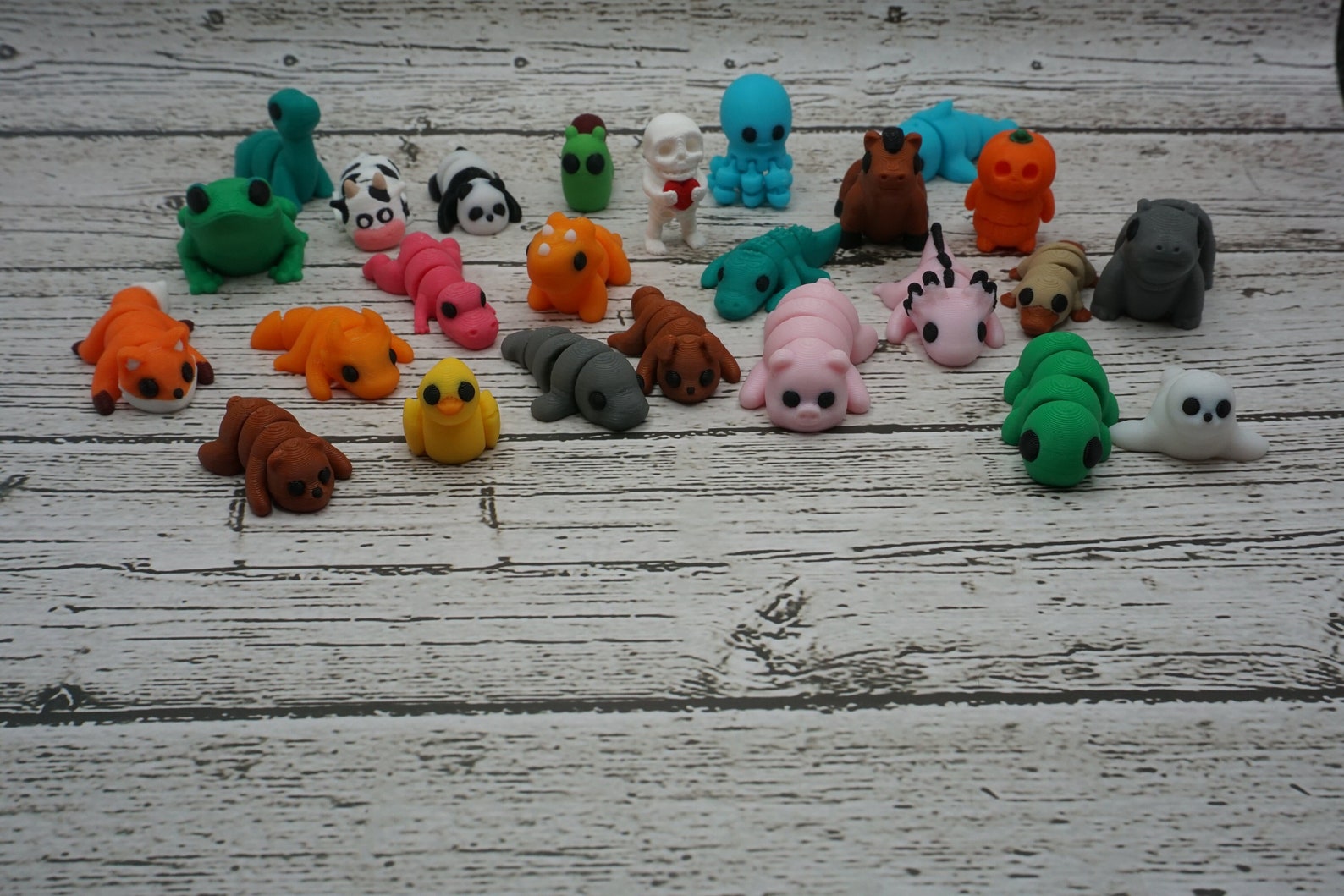 3D Printed Articulated Mini Animals Sensory Toys - Etsy