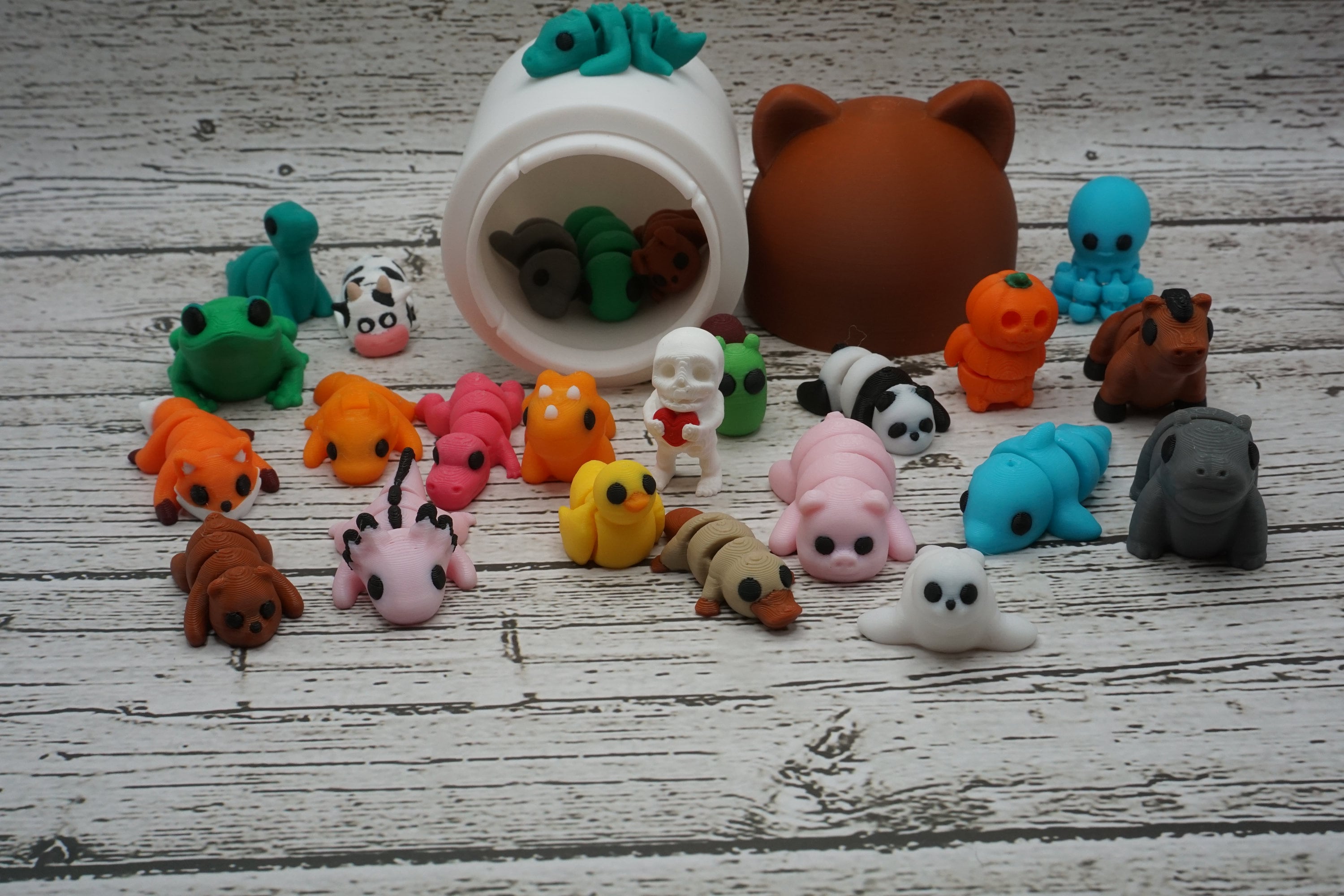3D Printed Articulated Mini Animals Sensory Toys - Etsy