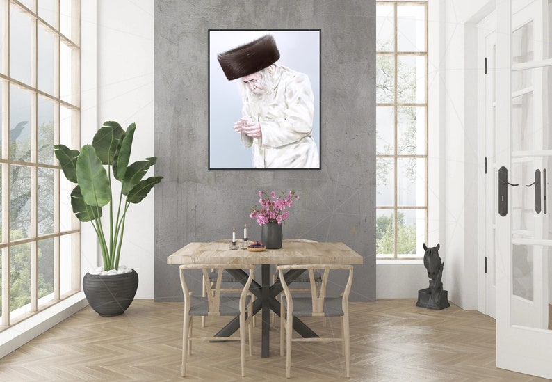 The Tosh Rebbe Rabbi Meshulam Feish, Unique Digital Prints, Colors and ...