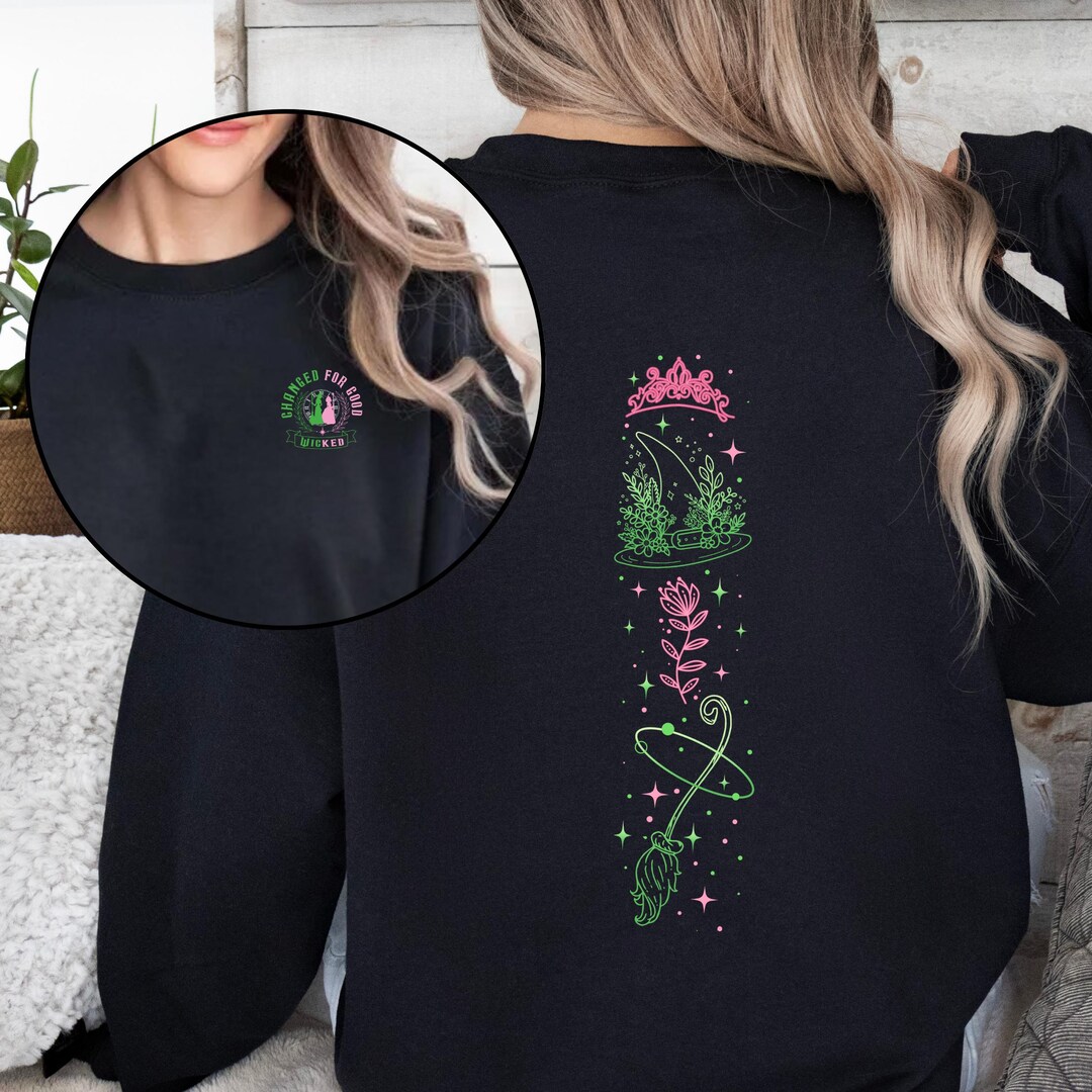 WICKED Front and Back | Crewneck Sweatshirt Jumper - Etsy