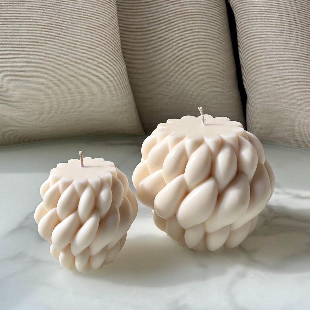 Handmade Knot Candle Made From 100% Rapeseed Wax – Large Sculptural ...