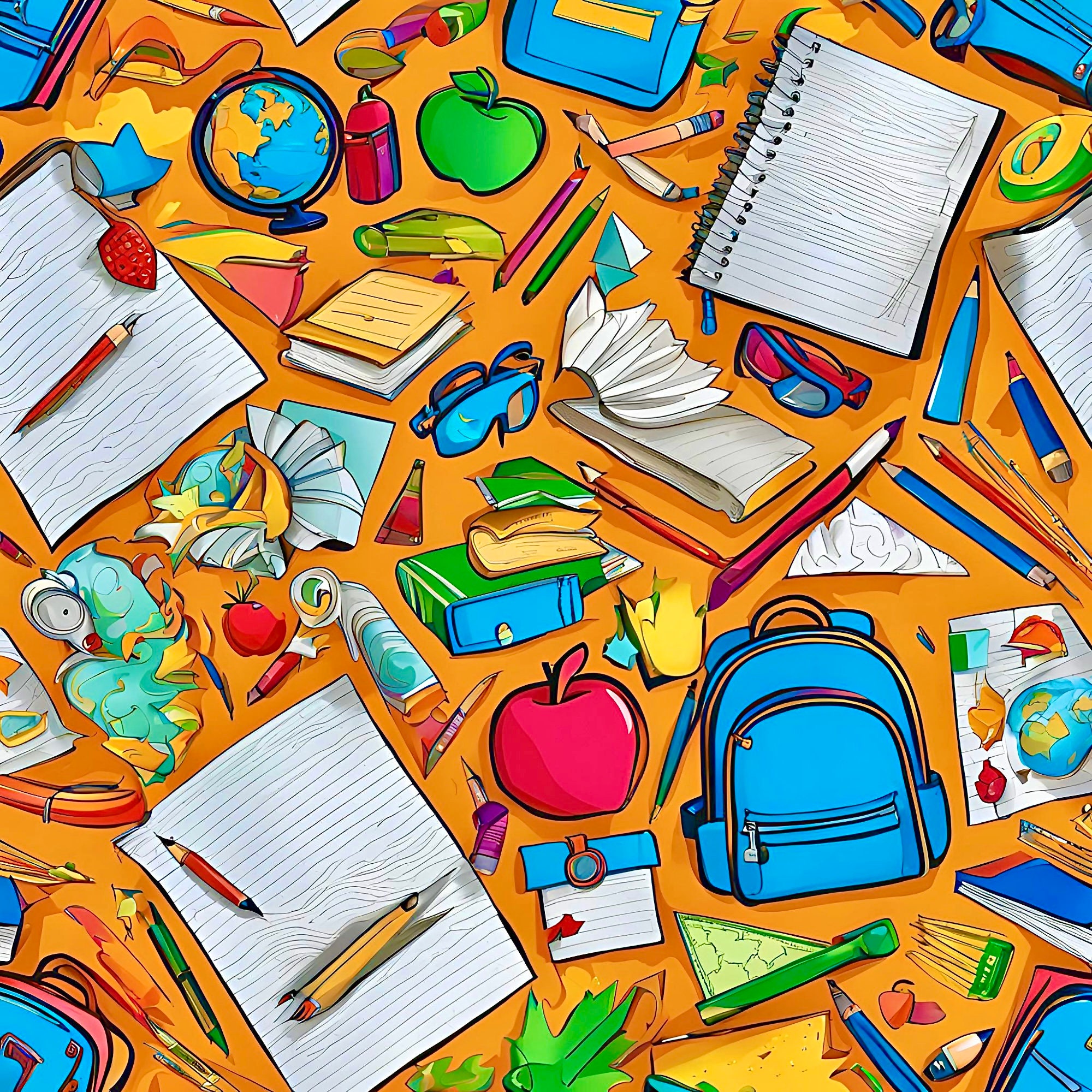 Back to School Days Digital Paper Pack 10 Printable Sheets - Etsy